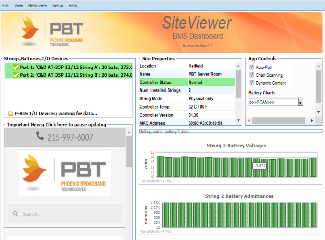 PBT | Product | Small Systems Battery Monitoring PBT-SCMini-XC